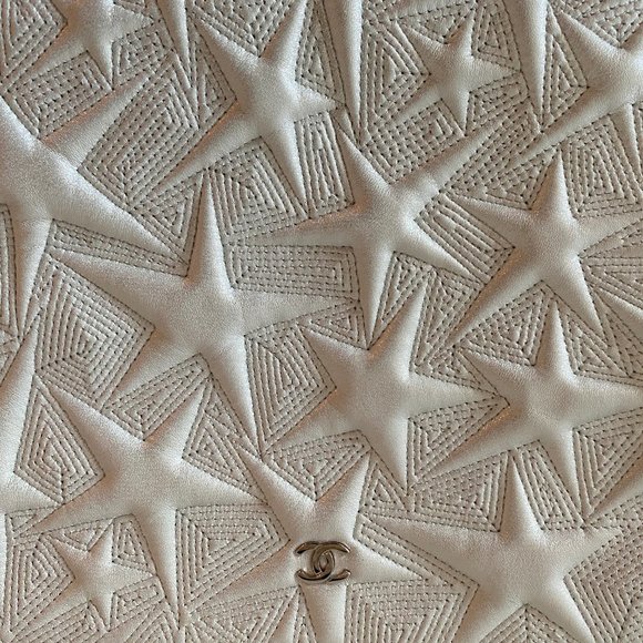 CHANEL | Bags | Chanel Silver Star Pouch | Poshmark